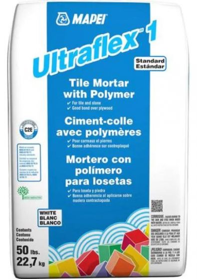 Mortero con Polímero Blanco - Mapei Ultraflex 1 20Kg – ELMEC