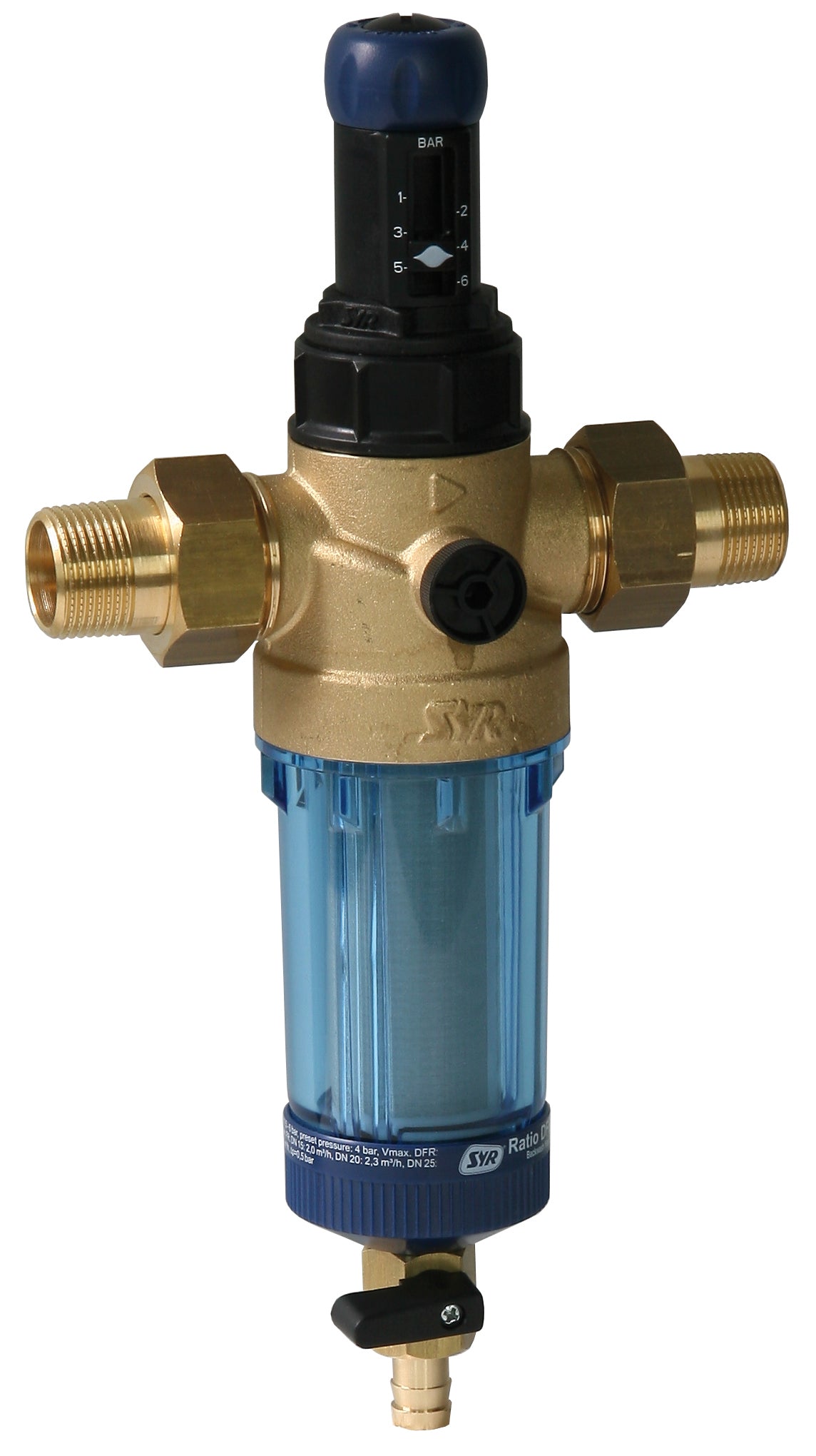 Filtro de Retrolavado Manual con Valvula Reductora de Presion 1" - Syr ...